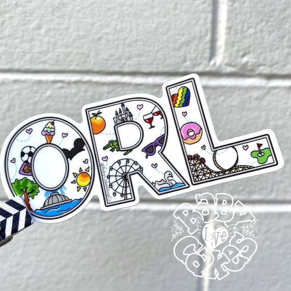 ORL Orlando Sticker - Etsy