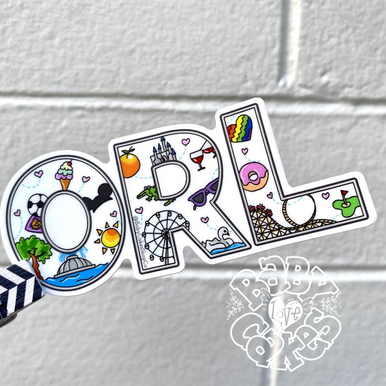 ORL- Orlando Sticker - Etsy