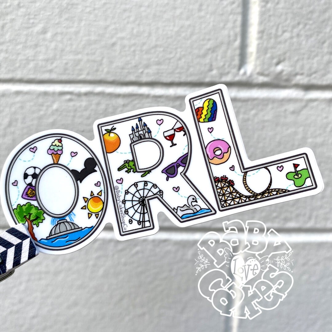 ORL- Orlando Sticker - Etsy