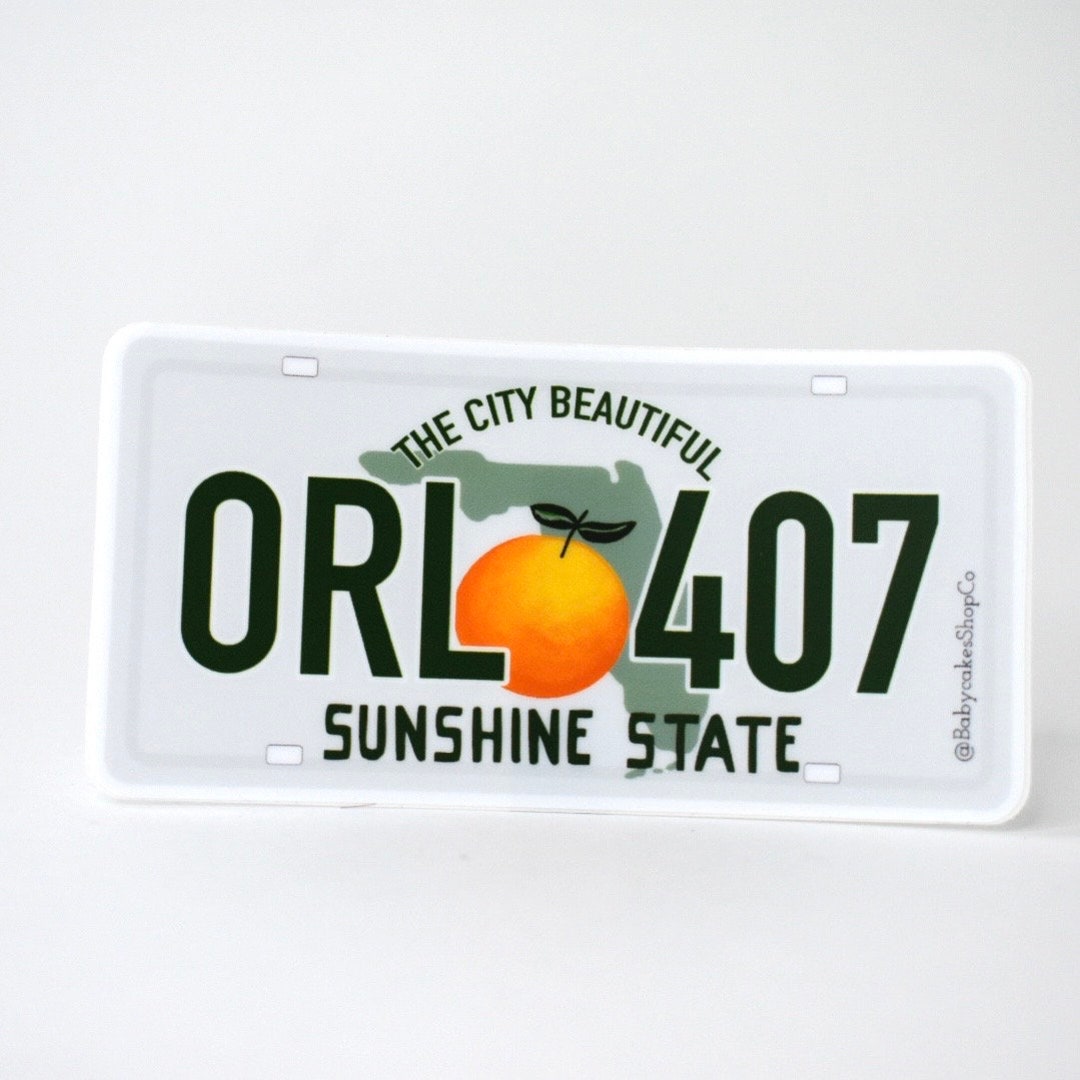 Florida Tag Orlando Sticker - Etsy
