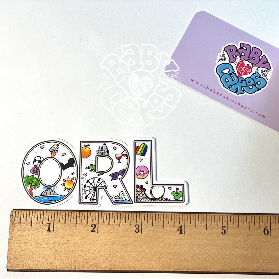ORL- Orlando Sticker - Etsy