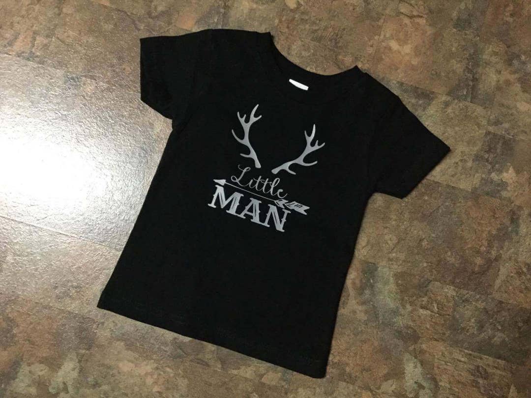 Little Man Shirt Little Man Bodysuit Antler Shirt Antler - Etsy
