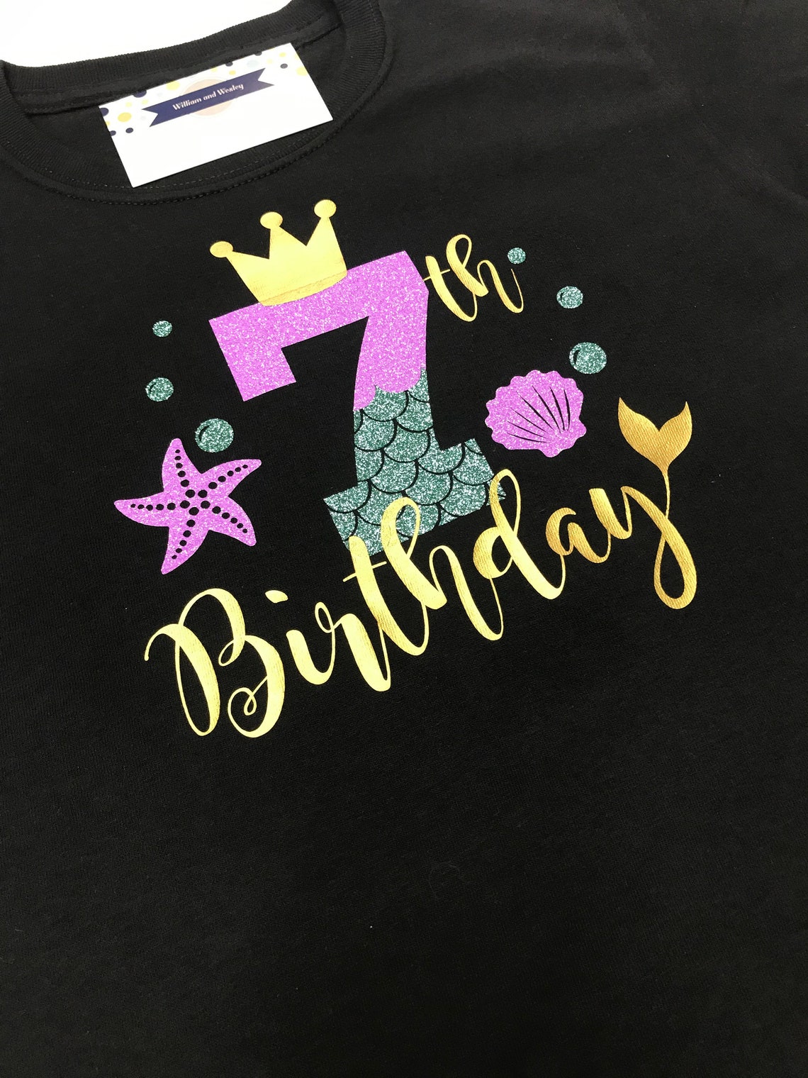 Mermaid 7th Birthday, Seven Year Old Birthday, Seventh Birthday ...
