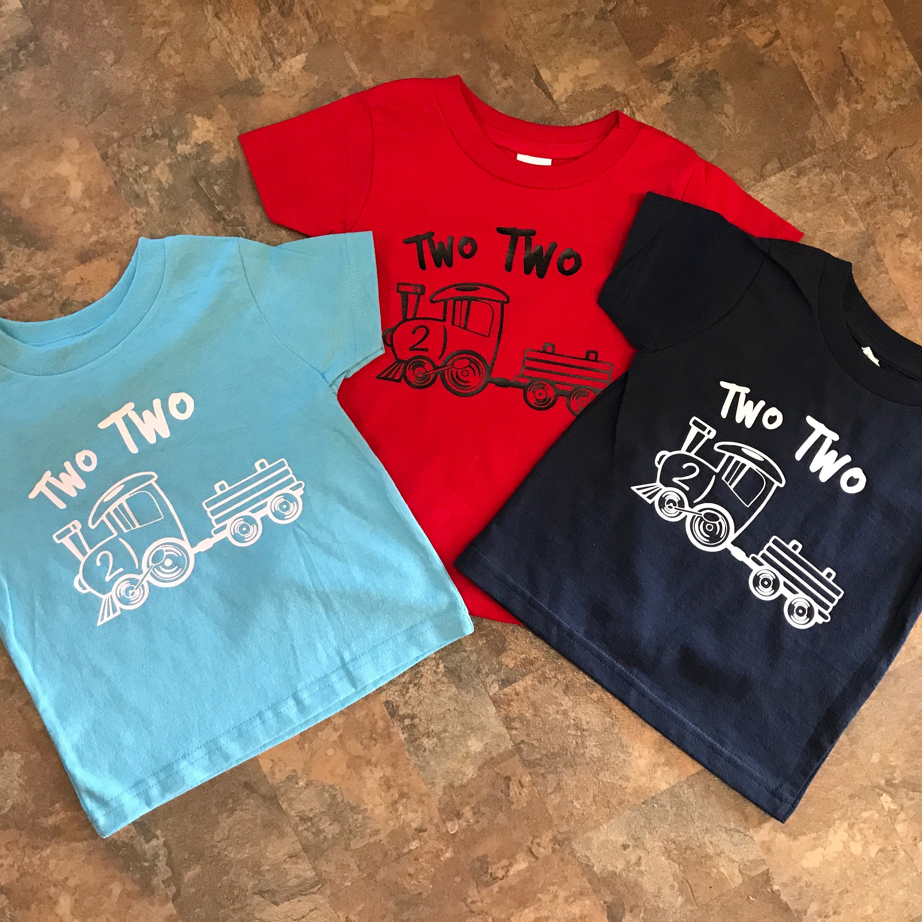 Two Two Train Two Years Old 2 Years Old 2nd Birthday | Etsy