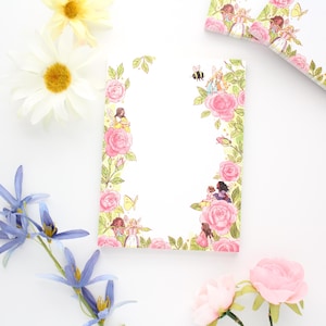 Spring Roses Fairy Tale Garden Memo Pad - Etsy