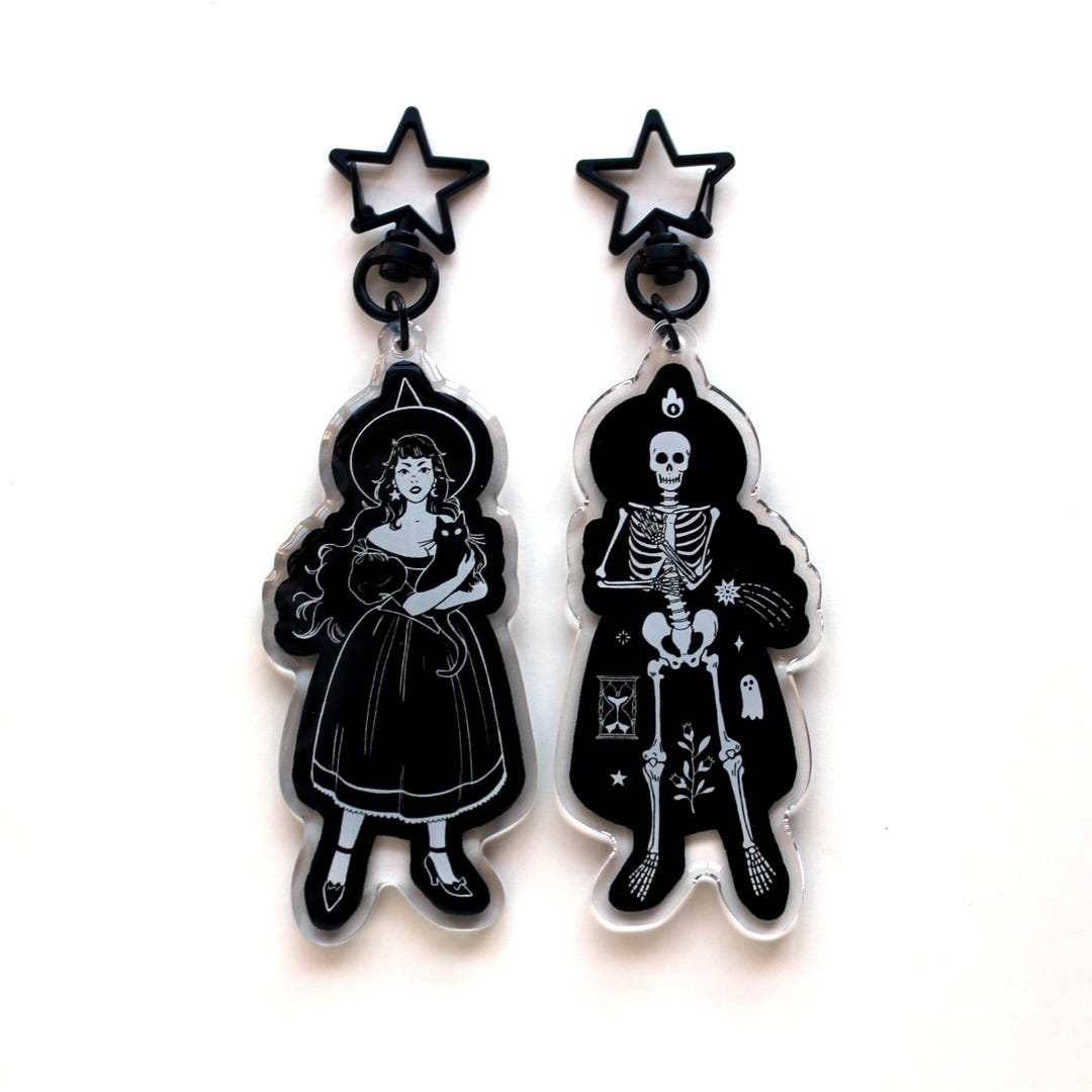 Memento Mori Double Sided Acrylic Keychain - Etsy