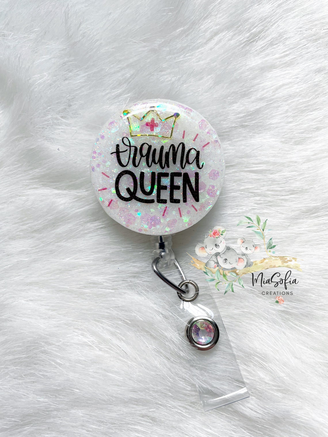 Trauma Queen Badge Reel ER Nurse Badge Reel Custom Nurse - Etsy
