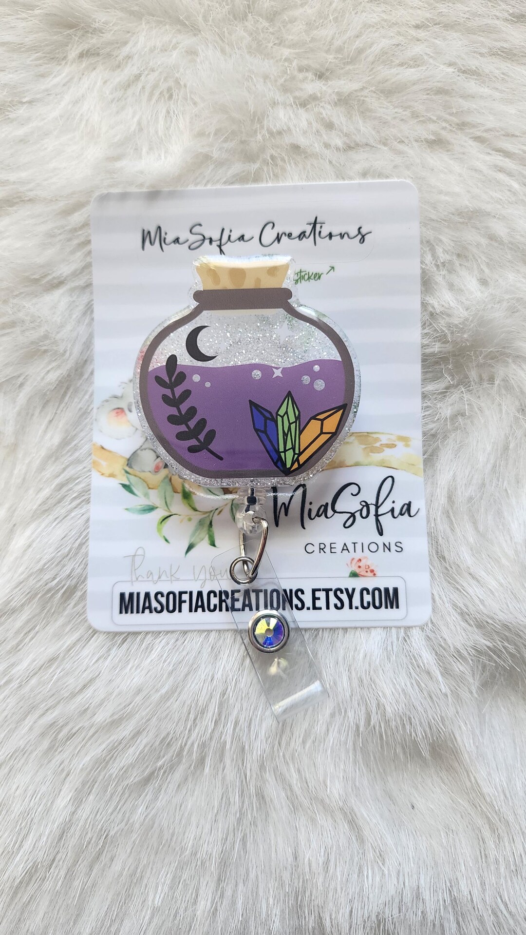 Potion Bottle Badge Reel, Potion Bottle, Witchy Woman, Halloween, Cute ...