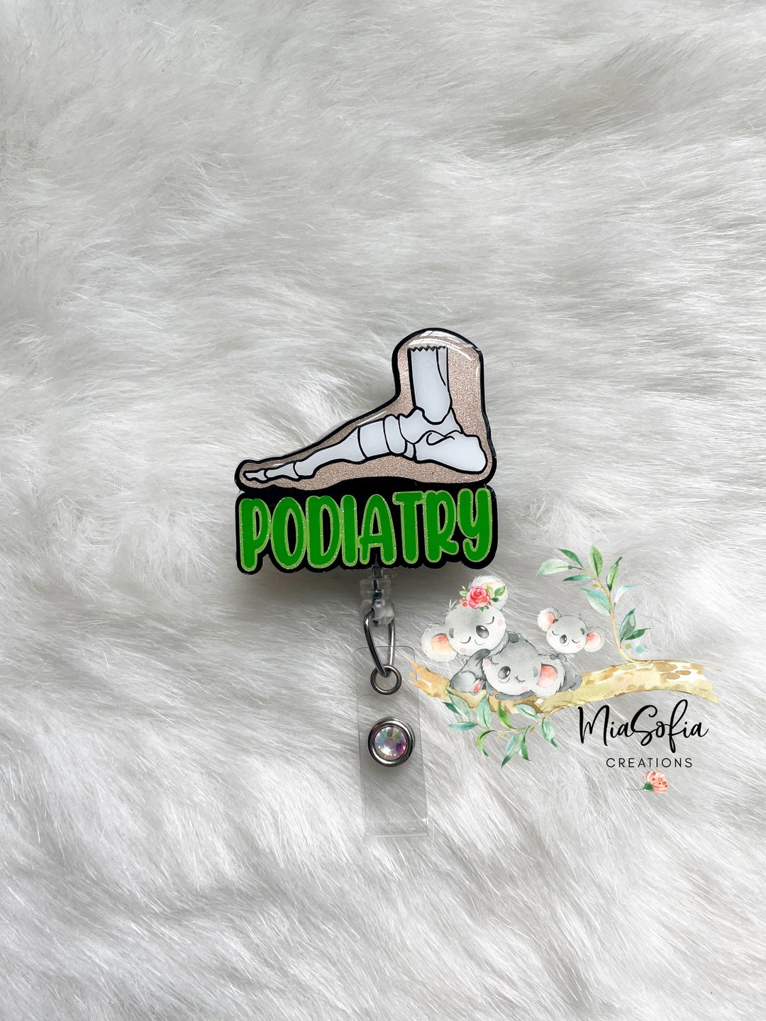 Podiatry Badge Reel, Podiatrist Badge Reel, Foot Badge Reel, Nurse ...