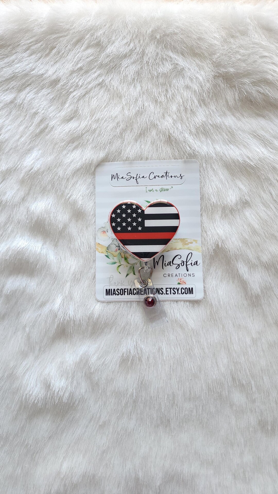 Firefighter Love Badge Reel, Thin Red Line Flag, Thin Red Line Badge ...