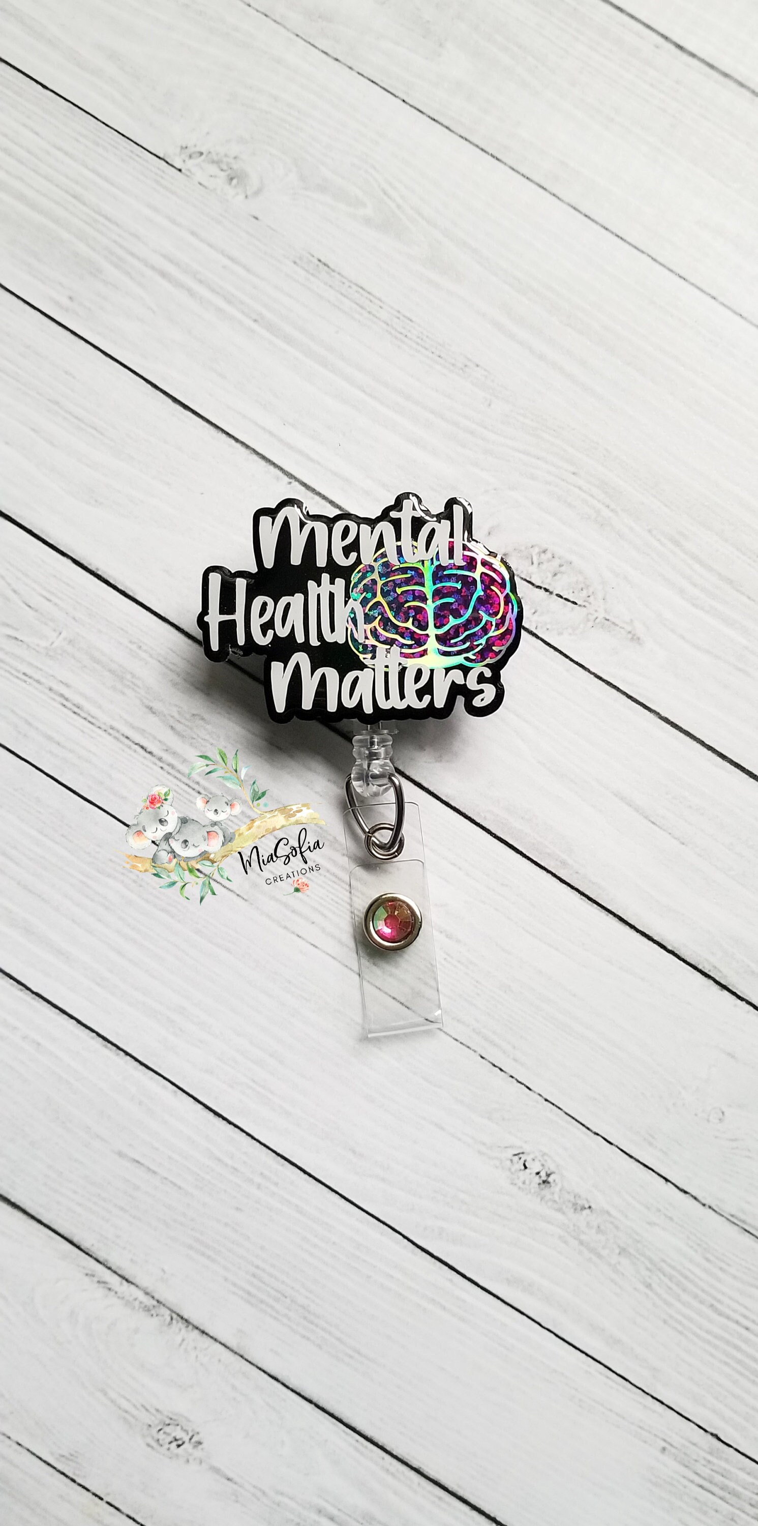Mental Health Badge Reel Brain Badge Reel Neurologist Badge - Etsy