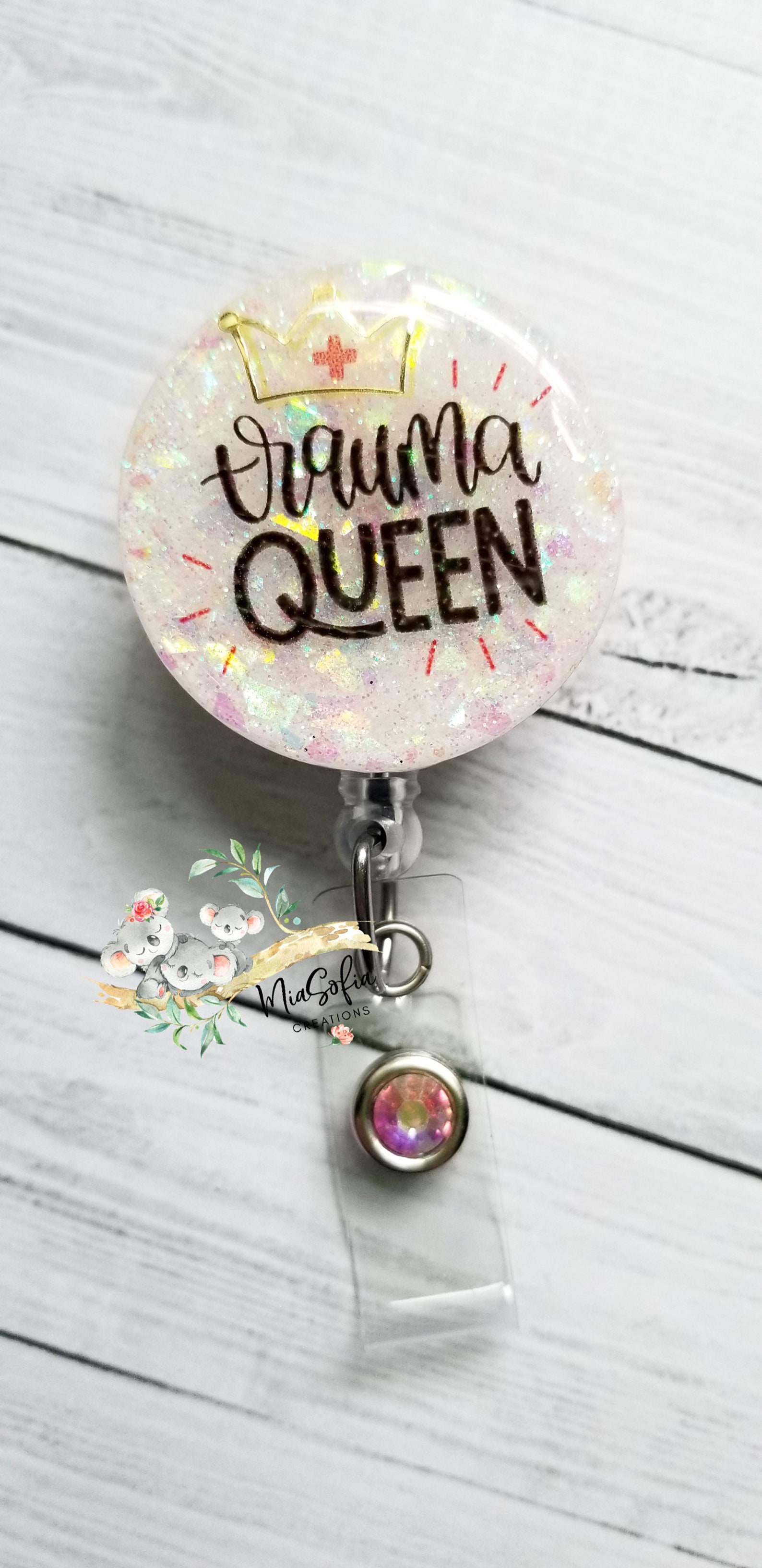 Trauma Queen Badge Reel ER Nurse Badge Reel Custom Nurse - Etsy