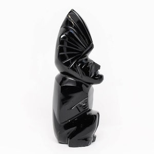 AZTEC WARRIOR SCULPTURE ~ Obsidian Sculptures ~ Mayan Sculptures ~ Hand ...
