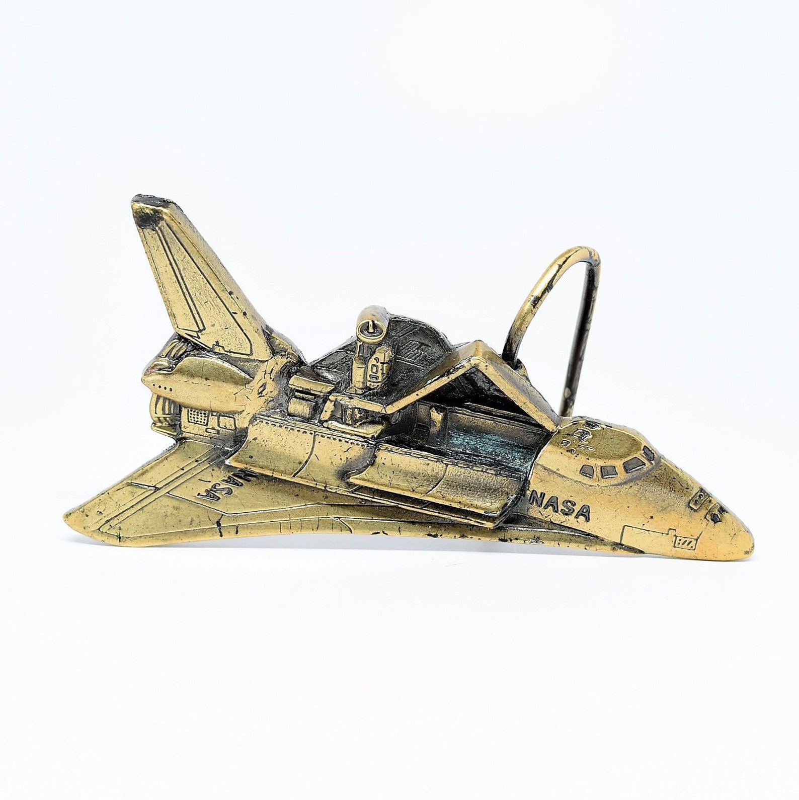 NASA BELT BUCKLE ~ Space Shuttle Spaceship Belt Buckle ~ Military Belt ...