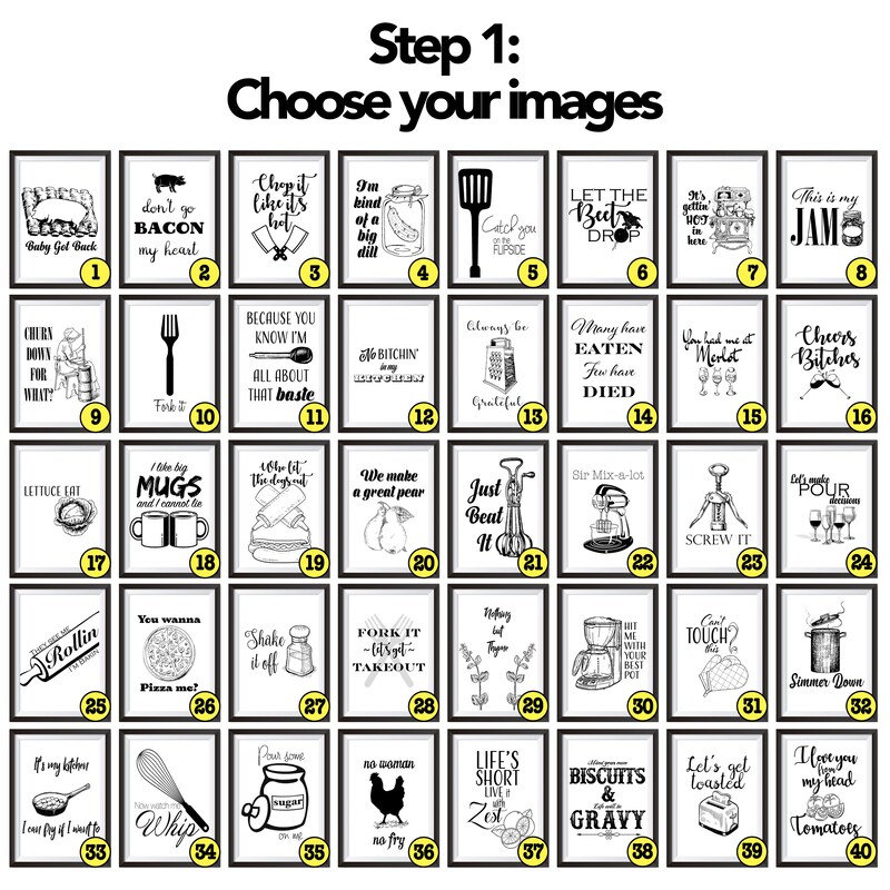 Kitchen Printable - Etsy