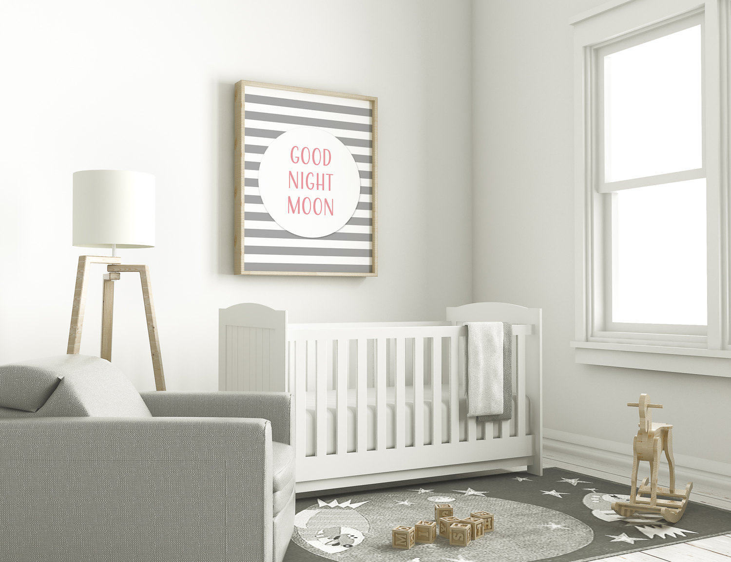 Goodnight Moon Nursery Decor Printable Wall Art, Home Decor, Kids ...