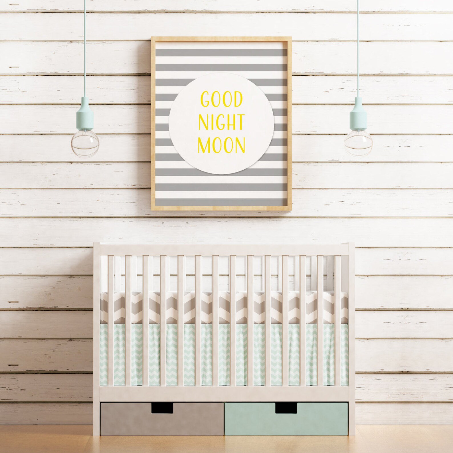 Goodnight Moon Nursery Decor Printable Wall Art, Home Decor, Kids ...