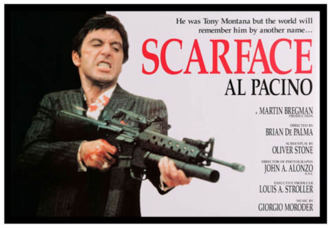Scarface 1983 Al Pacino Framed Movie Poster Print - Etsy