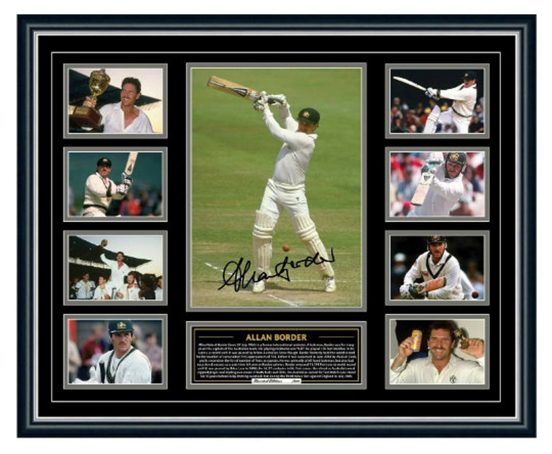Allan Border Signed Limited Edition Memorabilia Frame - Etsy Australia