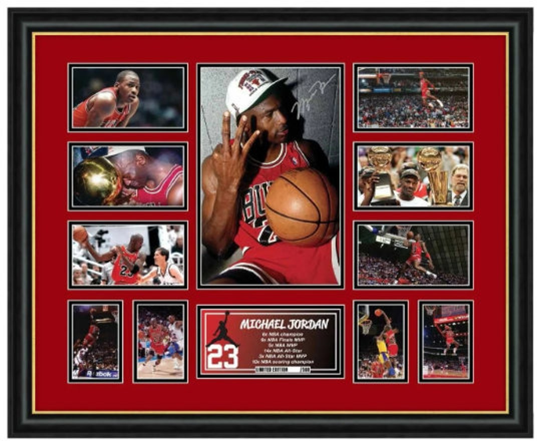 Michael Jordan Chicago Bulls Signed Limited Edition Memorabilia Frame ...