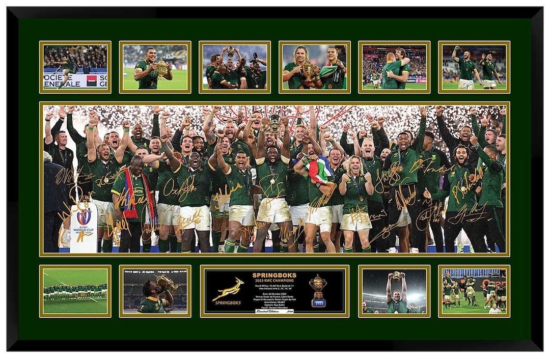 South Africa Springboks 2023 Rugby World Cup Signed Limited Edition ...