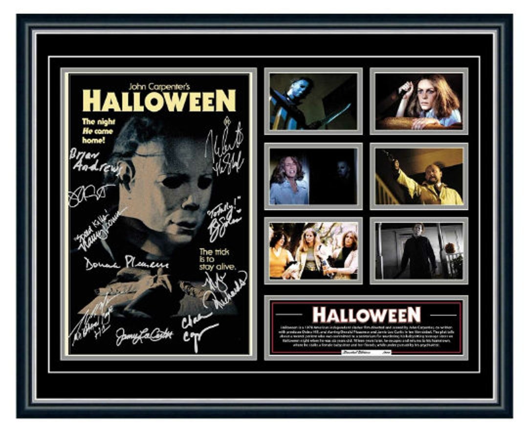 Halloween 1978 John Carpenter Signed Limited Edition Memorabilia Frame ...