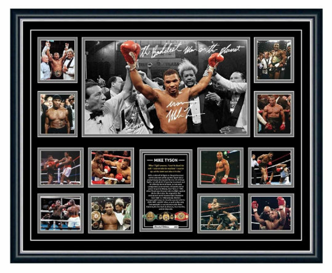 Mike Tyson WBA, WBC, IBF Champion Signed Limited Edition Memorabilia Frame - Etsy