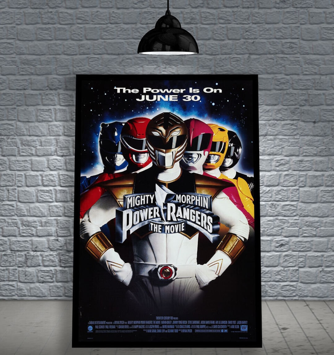 Mighty Morphin Power Rangers 1995 Framed Movie Poster Print - Etsy