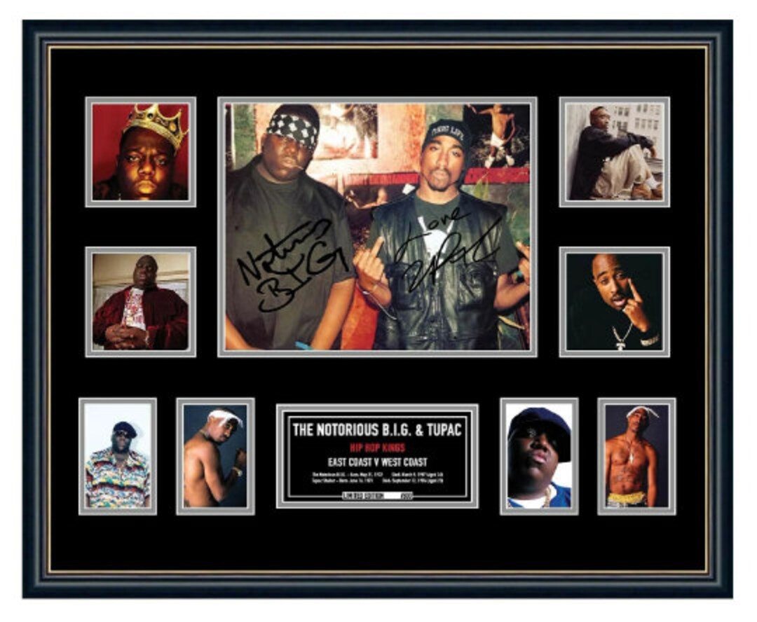 Tupac Shakur 2pac & the Notorious Big Biggie Smalls Photo Signed ...