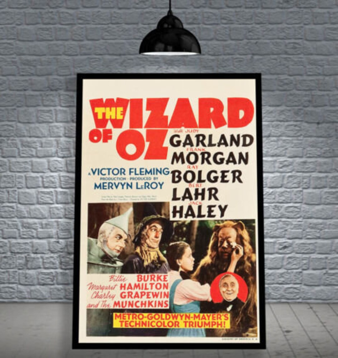 The Wizard of Oz 1939 Judy Garland Frank Morgan Framed Movie Poster ...