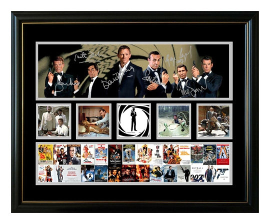James Bond 50 Years of Bond Signed Limited Edition Memorabilia Frame - Etsy