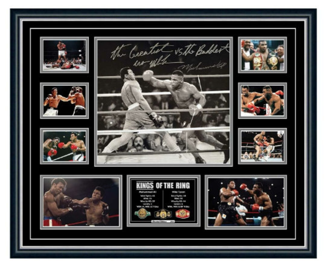 Muhammad Ali and Mike Tyson Signed Limited Edition Memorabilia Frame - Etsy