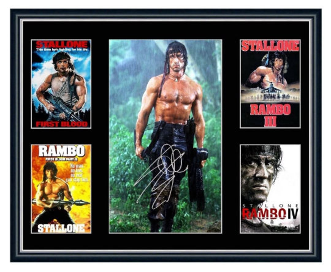 Rambo First Blood Sylvester Stallone Signed Limited Edition Memorabilia ...