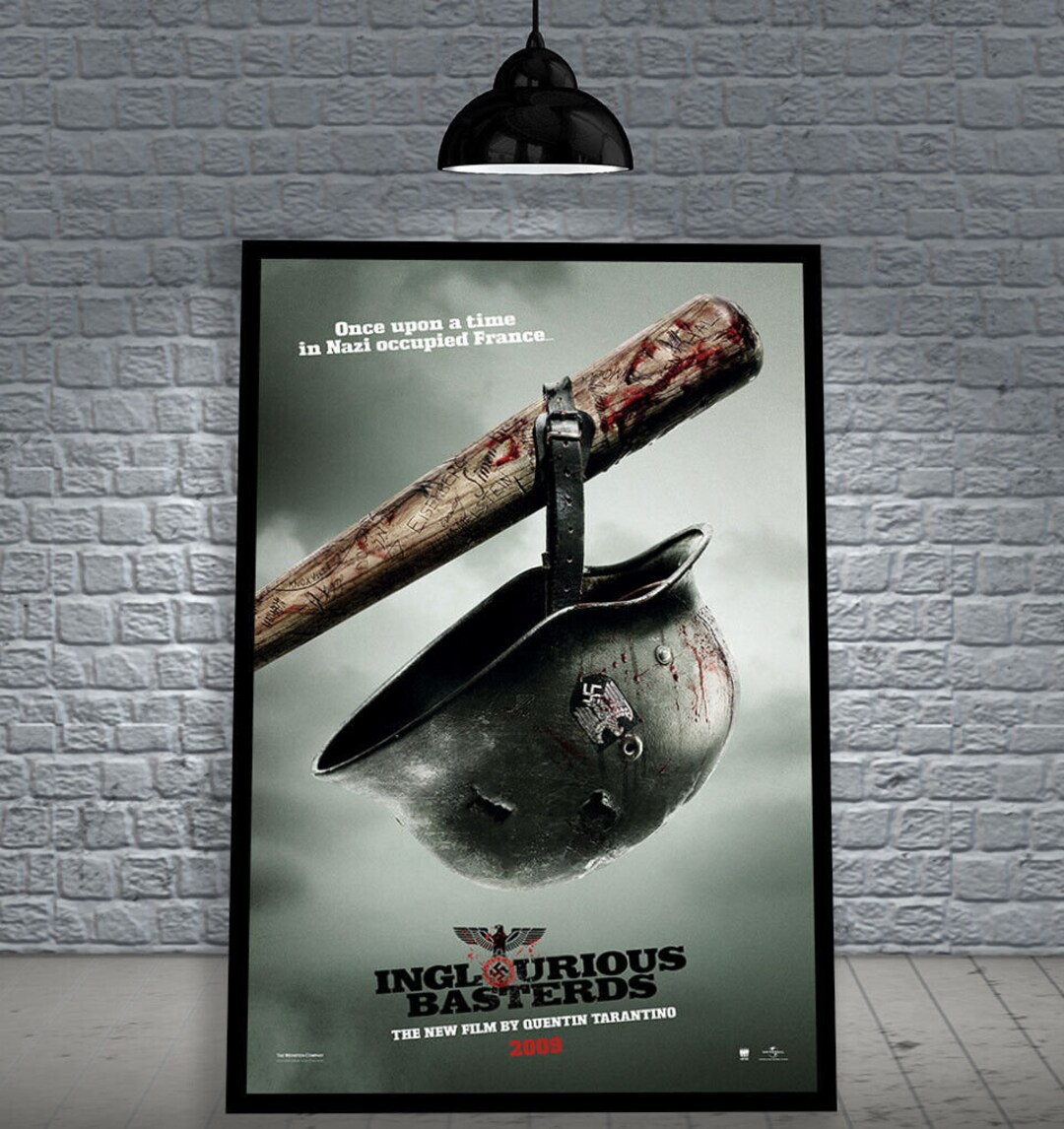 Inglorious Basterds Brad Pitt Quentin Tarantino Framed Movie Poster ...