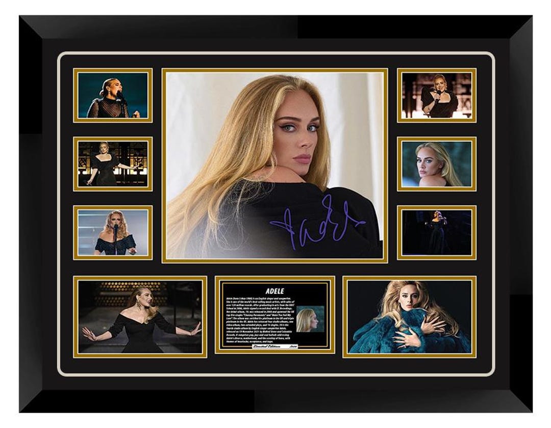 Adele Signed Framed Memorabilia - Etsy