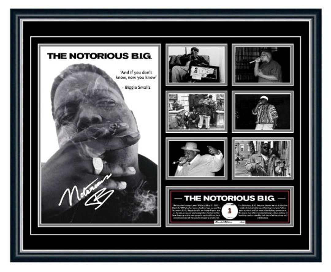 The Notorious Big Biggie Smalls Hypnotise Photo Signed Limited Edition ...