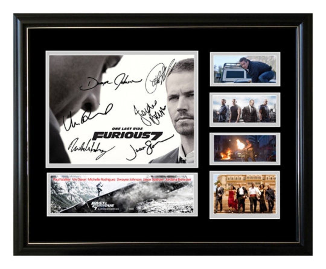 One Last Ride Fast and Furious 7 Signed Limited Edition Memorabilia ...