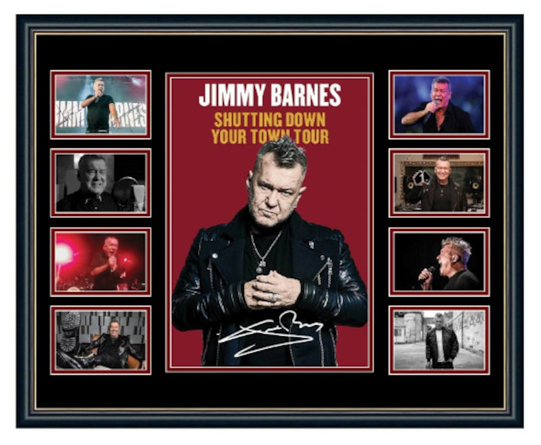 Jimmy Barnes Cold Chisel Photo Signed Limited Edition Memorabilia Frame ...