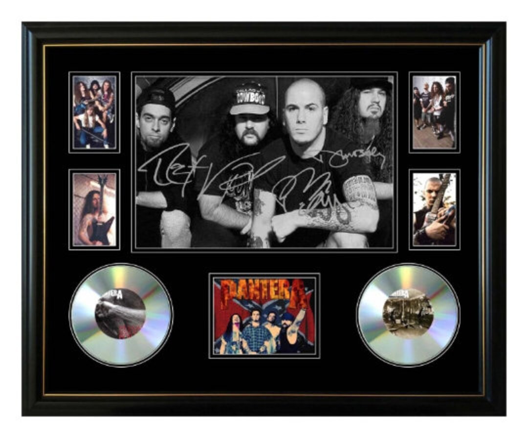 Pantera Dimebag Darrell Photo Signed Limited Edition Memorabilia Frame ...