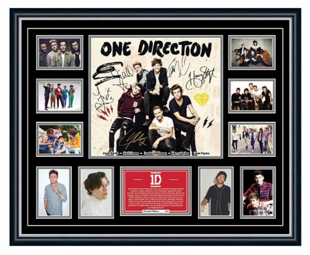 One Direction Harry Styles Zayn Malik Photo Signed Limited Edition Memorabilia Frame - Etsy