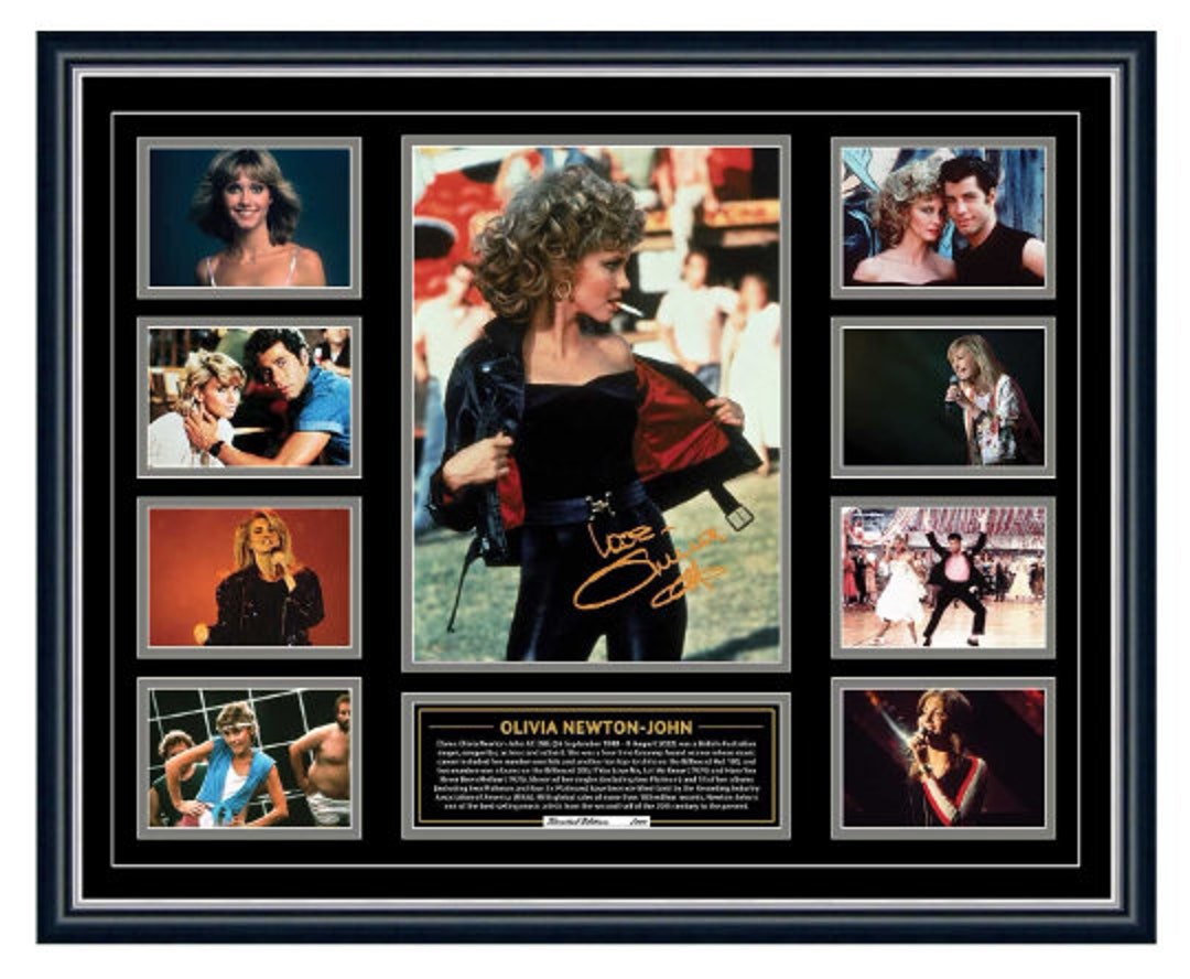Olivia Newton John Physical Signed Limited Edition Memorabilia Frame - Etsy