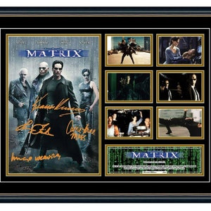 The Matrix Keanu Reeves Laurence Fishburne Signed Limited Edition ...