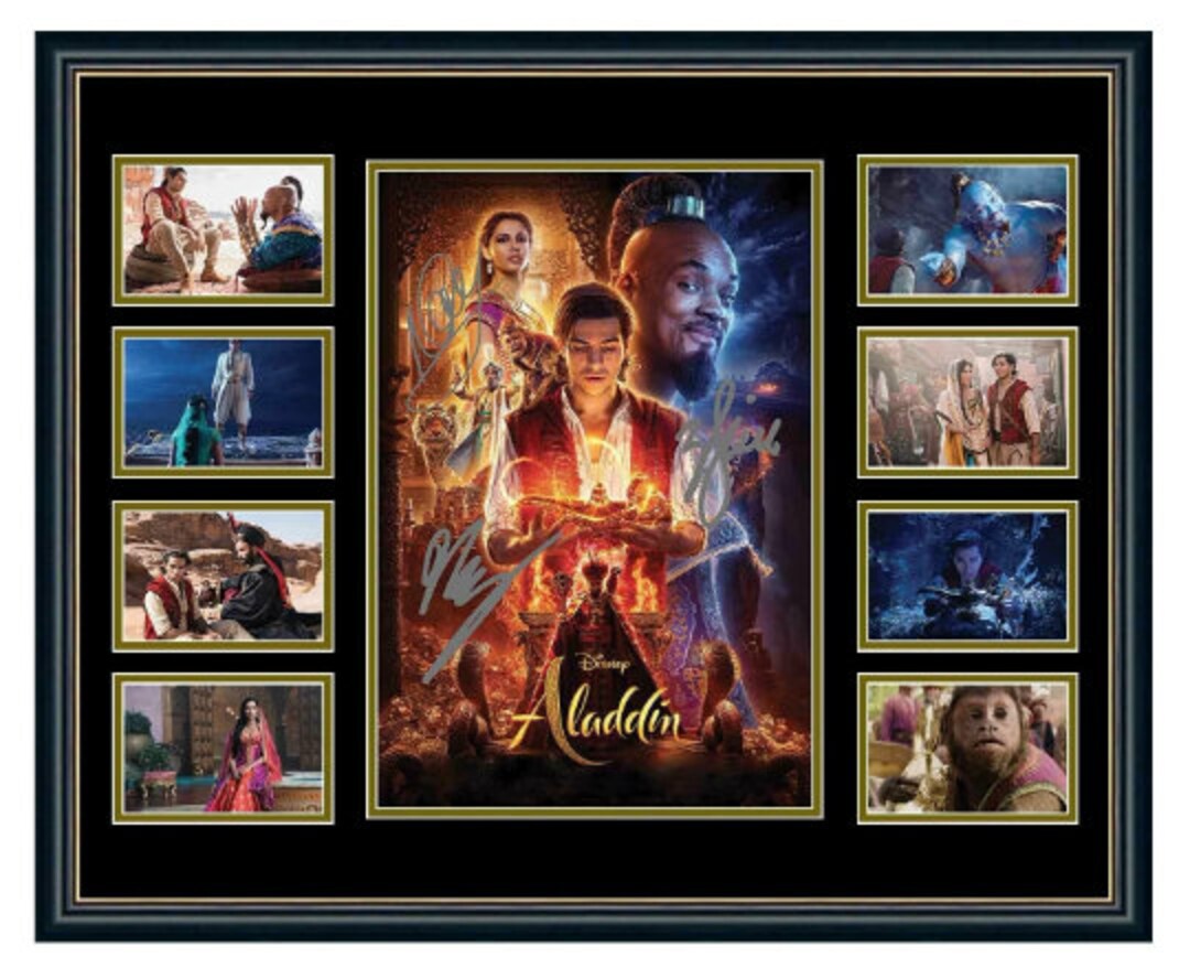 Aladdin 2019 Disney Will Smith Signed Limited Edition Memorabilia Frame ...