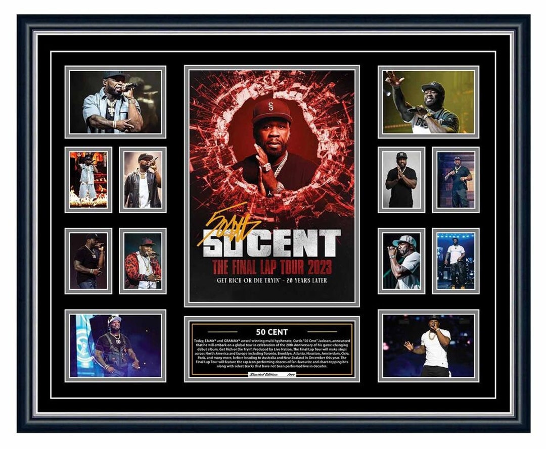 50 Cent 2023 the Final Lap Tour Australia Signed Limited Edition ...