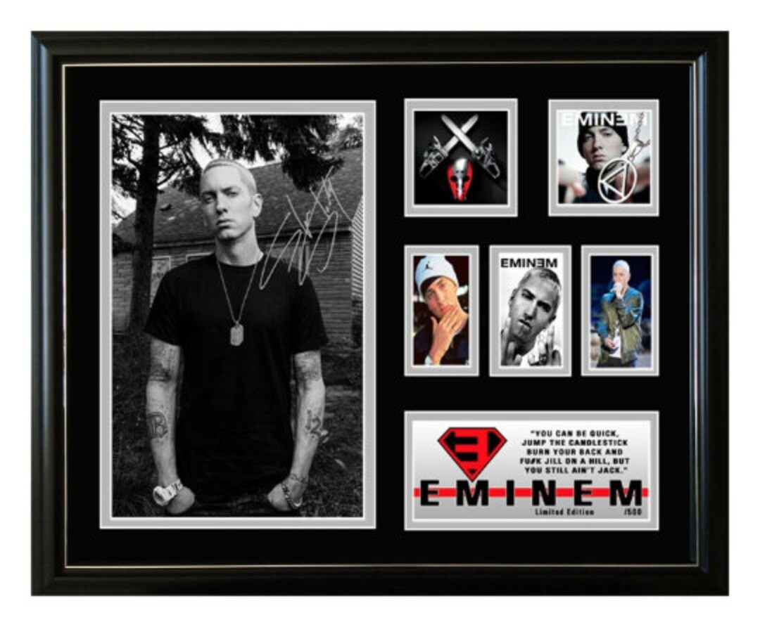 Eminem Slim Shady Photo Signed Limited Edition Memorabilia Frame - Etsy