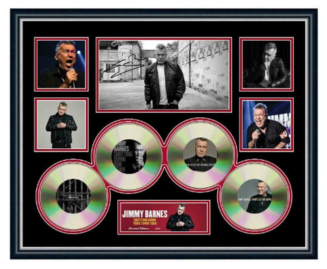 Jimmy Barnes Cold Chisel Photo Signed Limited Edition Memorabilia Frame ...