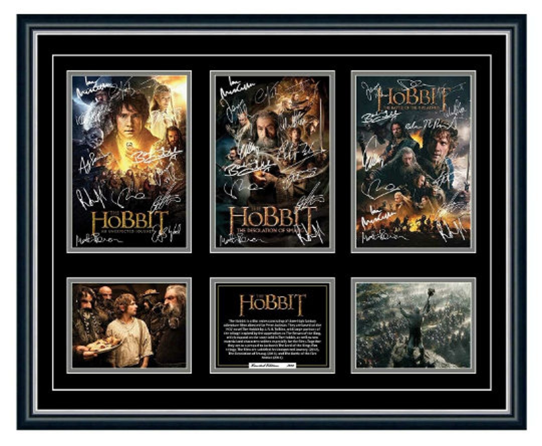 The Hobbit Trilogy Peter Jackson Signed Limited Edition Memorabilia ...