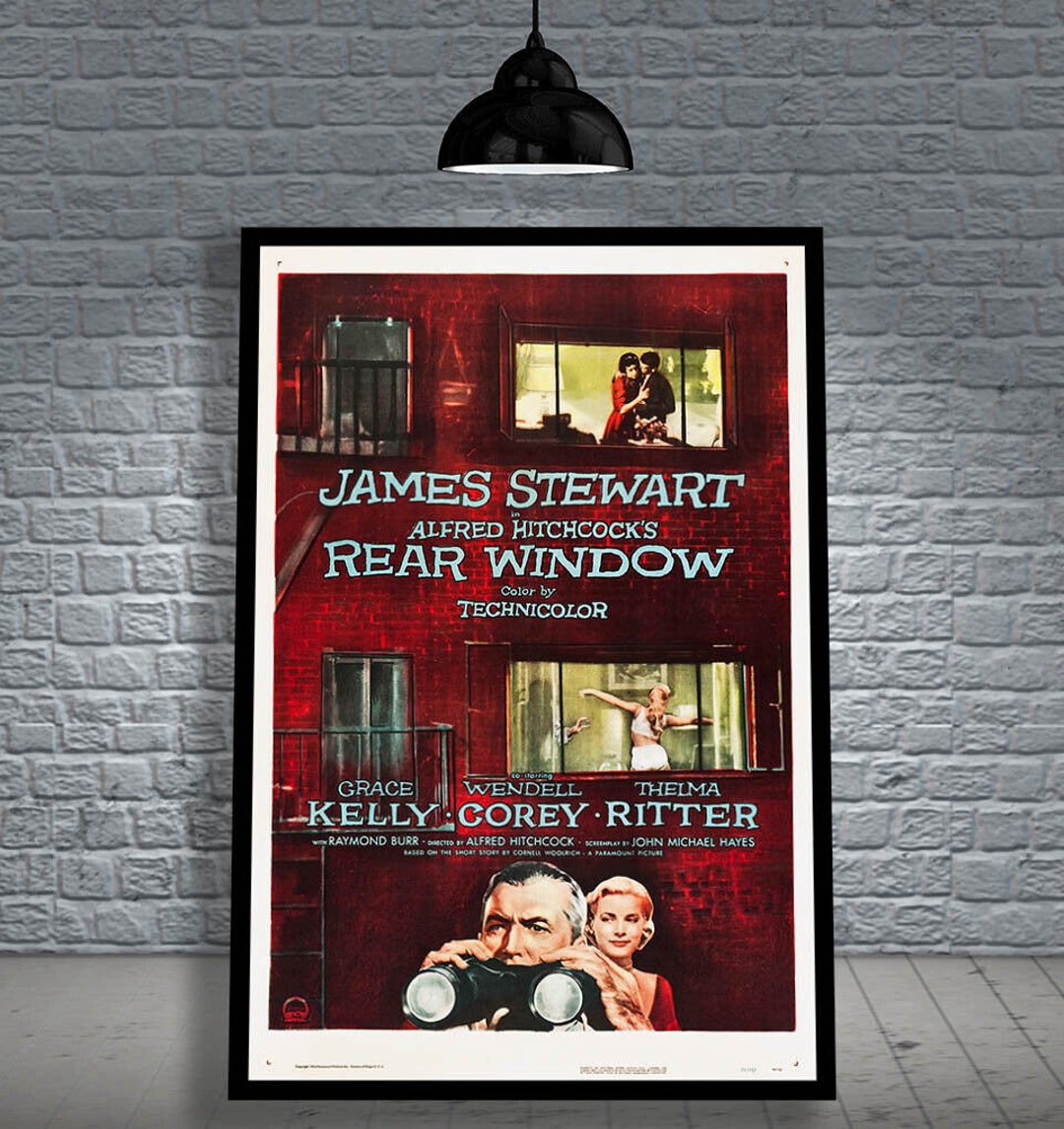 Rear Window 1954 Alfred Hitchcock Framed Movie Poster Print - Etsy ...