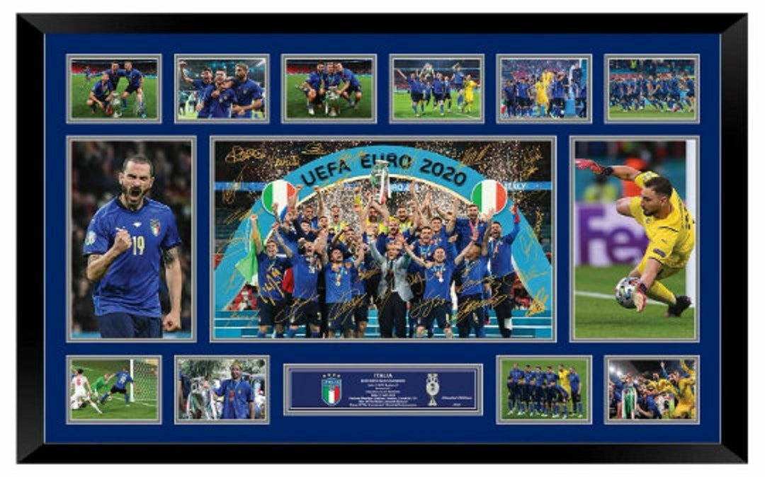Italy Euro 2020 Champions Signed Limited Edition Memorabilia Frame - Etsy