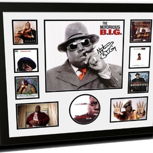 The Notorious Big Biggie Smalls Hypnotise Photo Signed Limited Edition Memorabilia Frame - Etsy ...